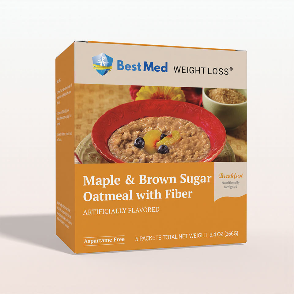 BestMed High-Protein Oatmeal, Maple Brown Sugar (5ct) – Doctors Weight Loss